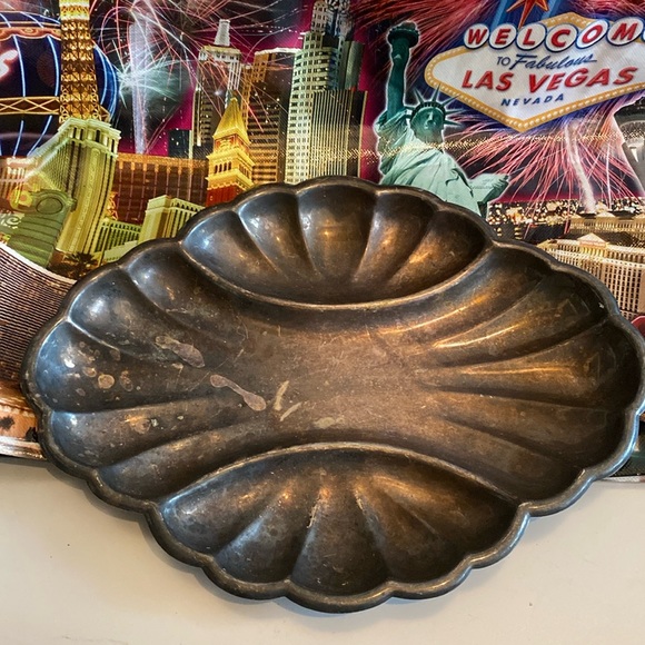 Sheffield Home | Accents | 96s Oblong Sheffield Silver Scalloped ...